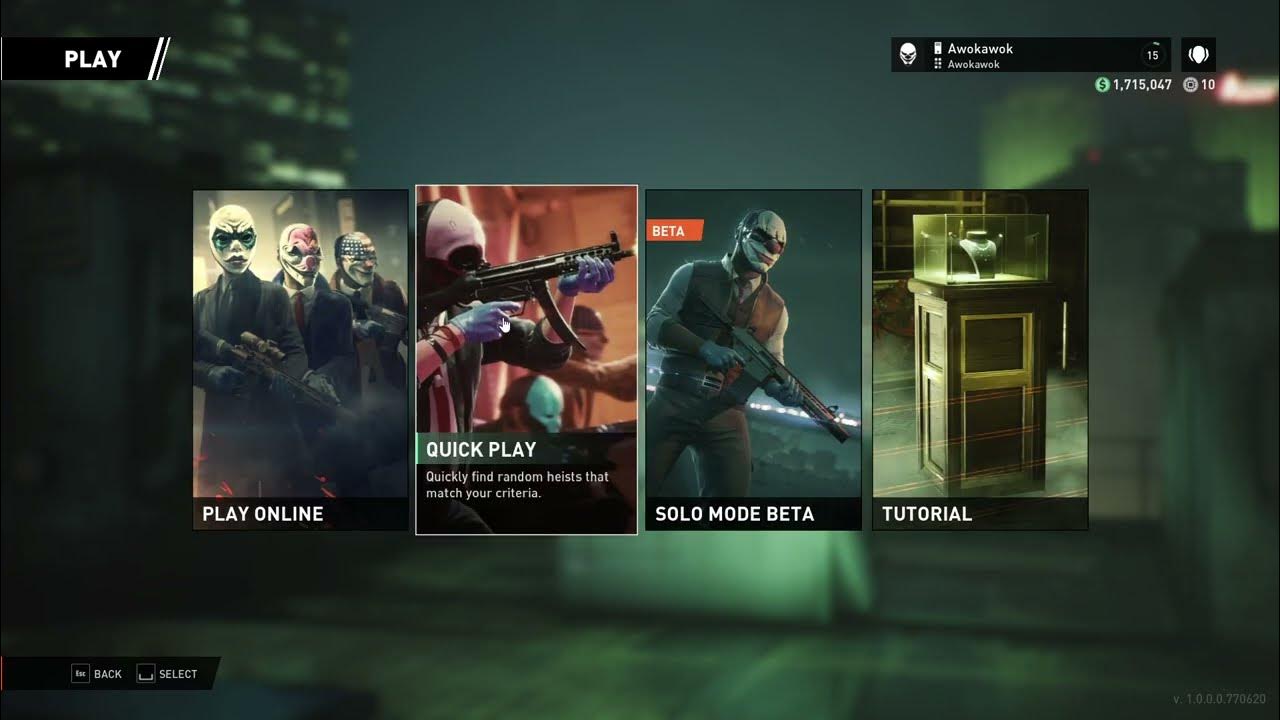 Tutorials How To Play Payday 3 Multiplayer Online Fix Game version: v1.0.0.0.770620 Step ...