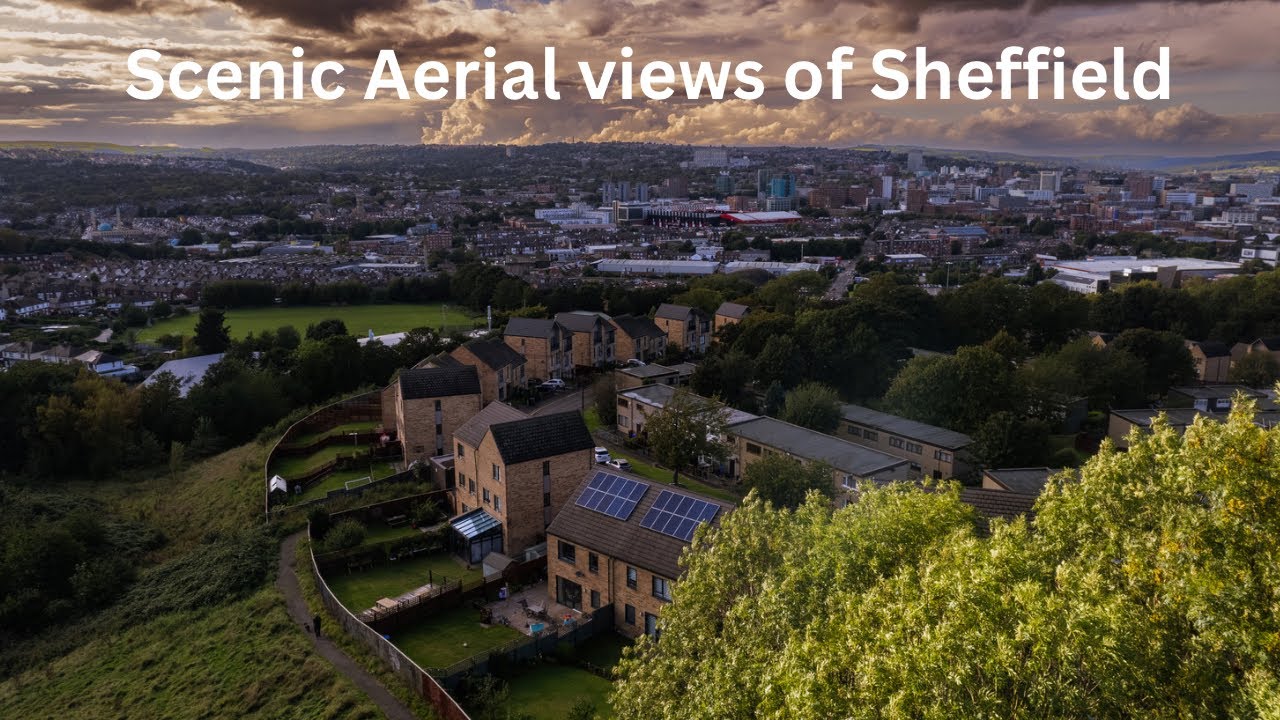 Scenic aerial views of Sheffield - YouTube