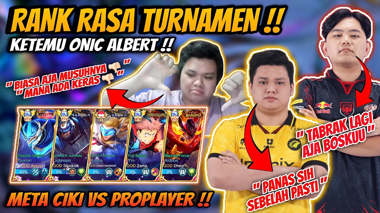 Match Seru Ketemu ONIC Albert, Buts, AE Variety & BTR Chell !! BO 3 ...