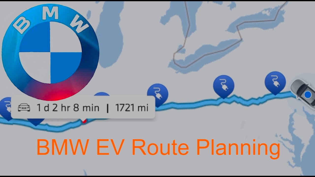 BMW EV Route Planner (myBMW App) - YouTube