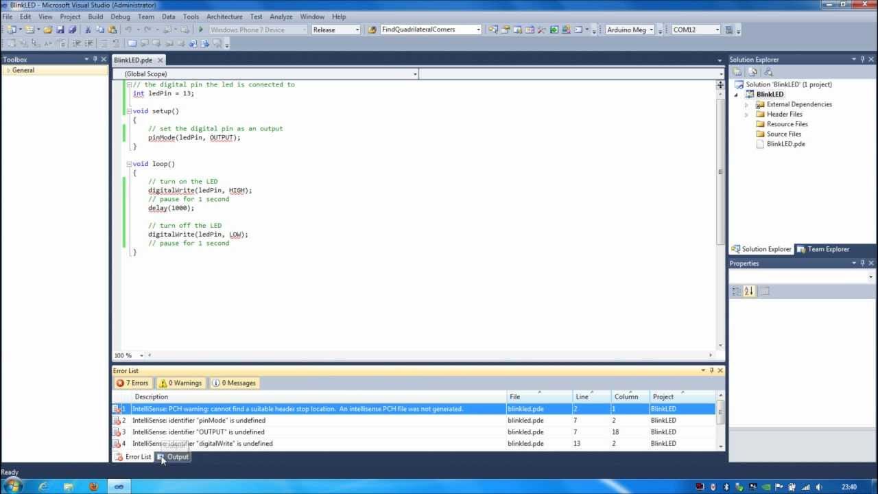 Tutorial: Programming an Arduino using Microsoft Visual Studio 2010 c/c++ (with visualmicro ...