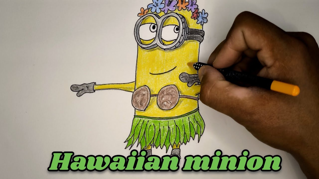 How to Draw | Hawaiian Minion - YouTube