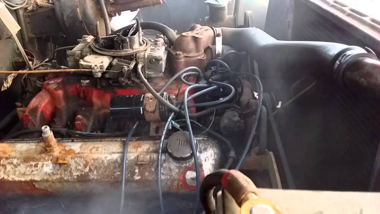 1973 international 1310 345 first time running at home - YouTube