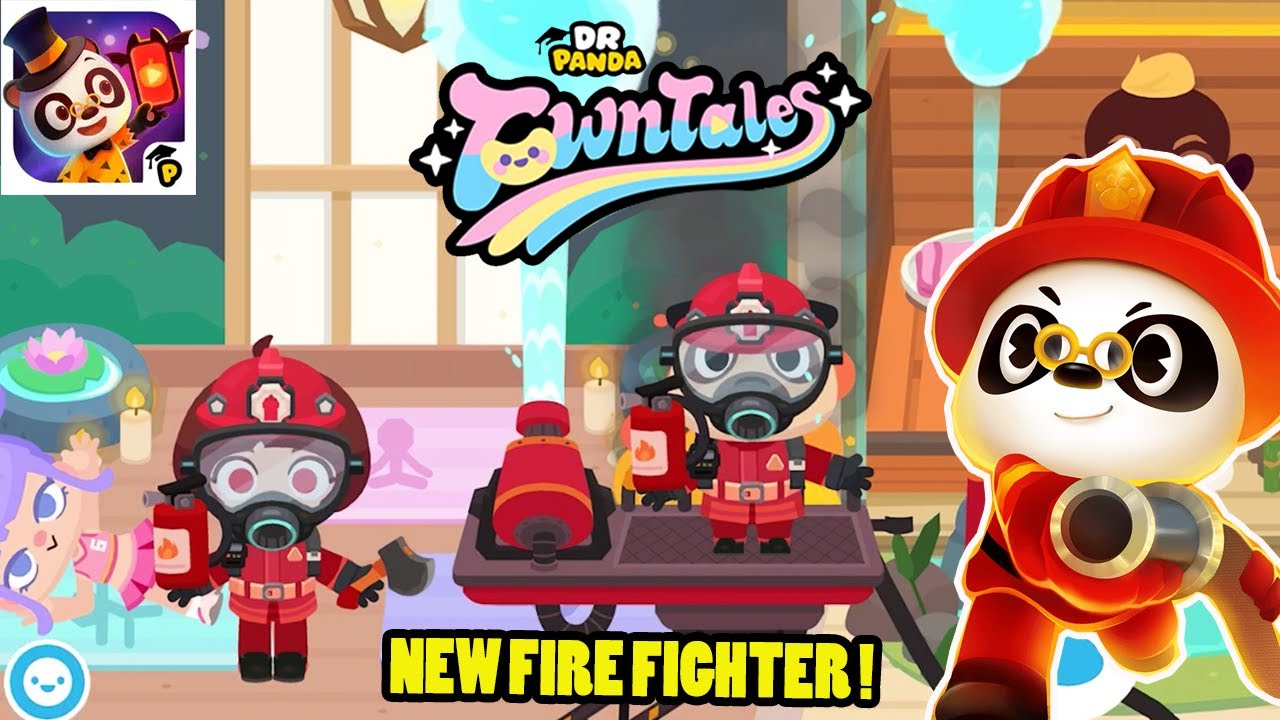Dr. Panda Town Tales: New Life - New Fire Fighters at Town !! | iPad ...