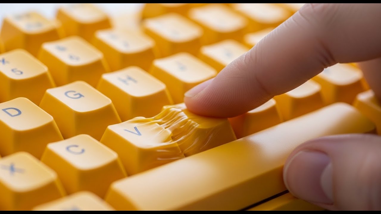 Slime Jelly Keyboard ASMR || Oddly Satisfying Typing - YouTube