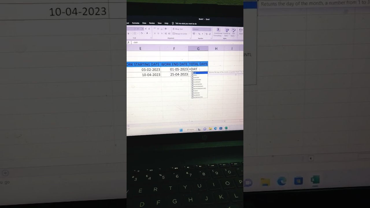 How To Use Days Formula In Excel Tricks excel viral YouTube How To Use Days Formula In Excel Tricks excel viral YouTube