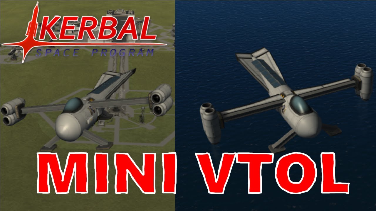 Flying, Crashing and Landing a Mini VTOL in KSP - YouTube