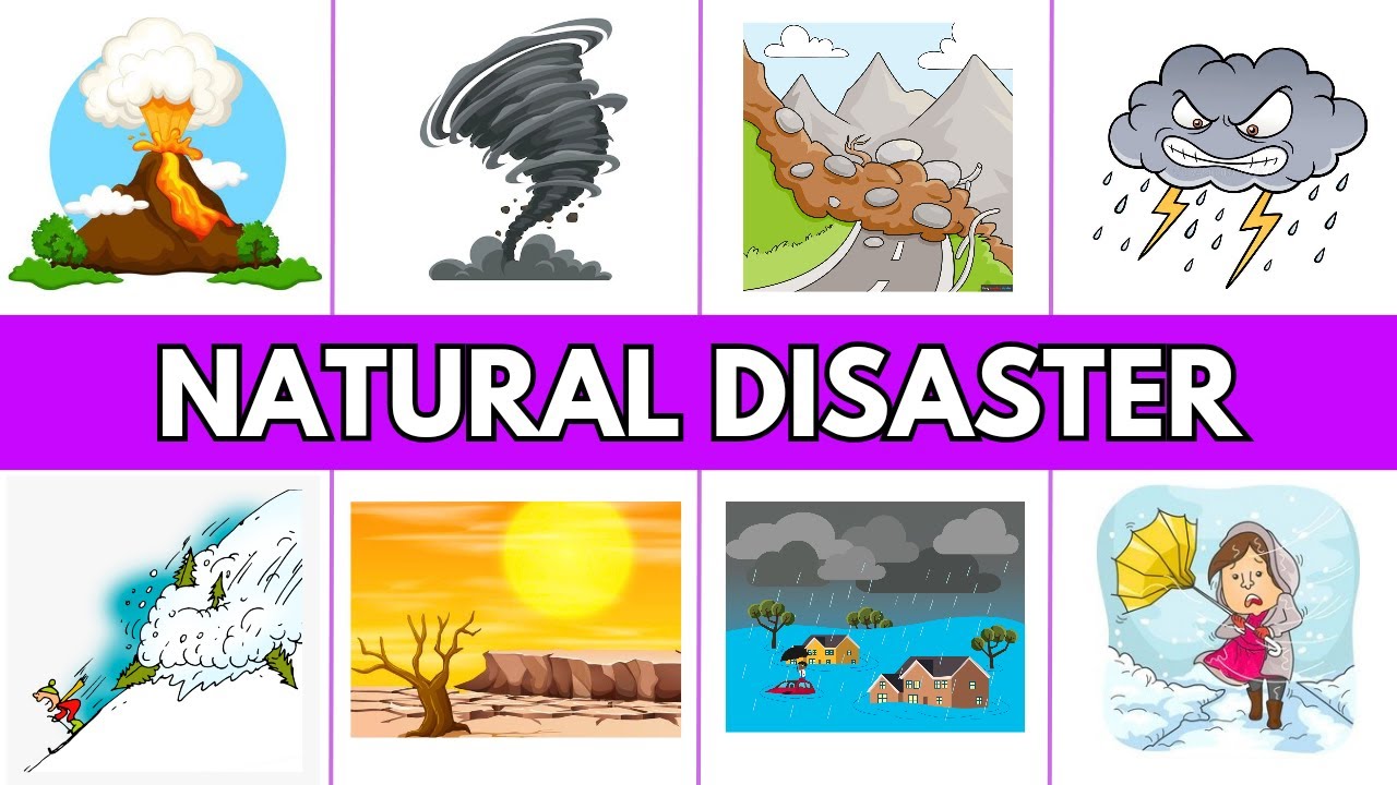 20 Natural Disaster Names | Learn Natural Disaster Names Vocabulary ...