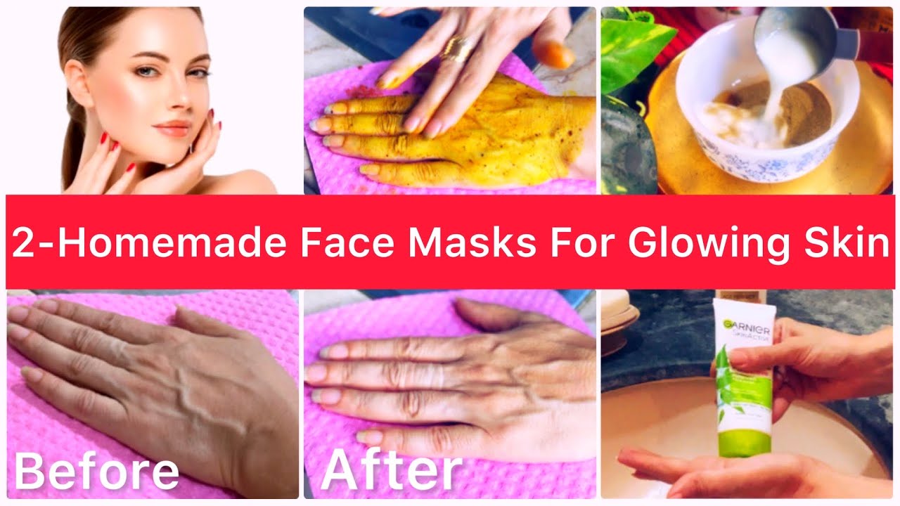 2-Best Homemade Face Masks For Glowing Skin | Effective Sun Tan Removal ...