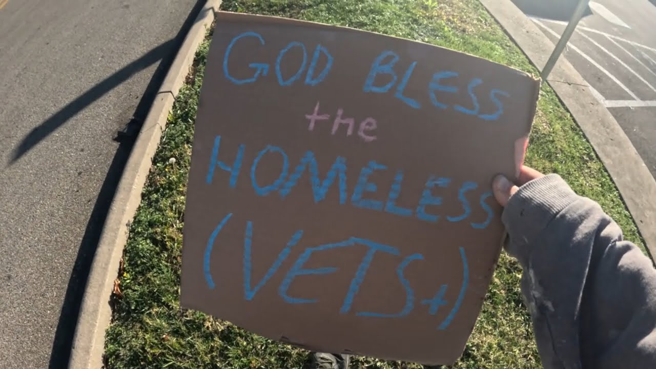 God Bless the Homeless Vets - You watch, I donate! - YouTube