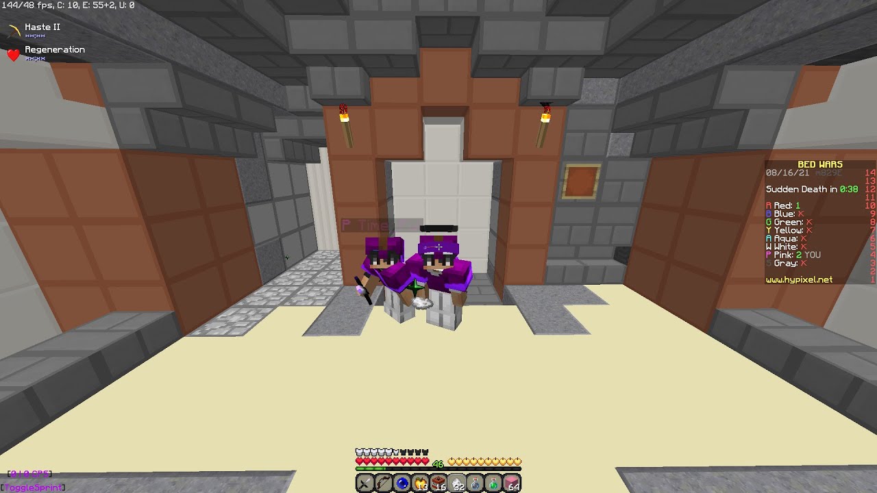 32 Iron Golems in BedWars DOUBLES - YouTube