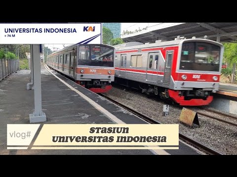 STASIUN UNIVERSITAS INDONESIA || HUNTING KRL LINTAS JAKARTA-BOGOR - YouTube