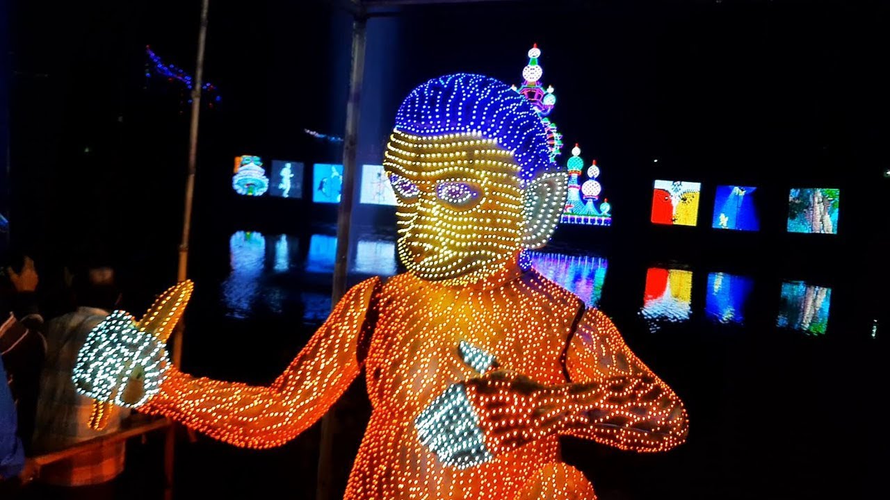 Chandannagar Famous Led Lighting Jagadhatri Puja 2019 - YouTube