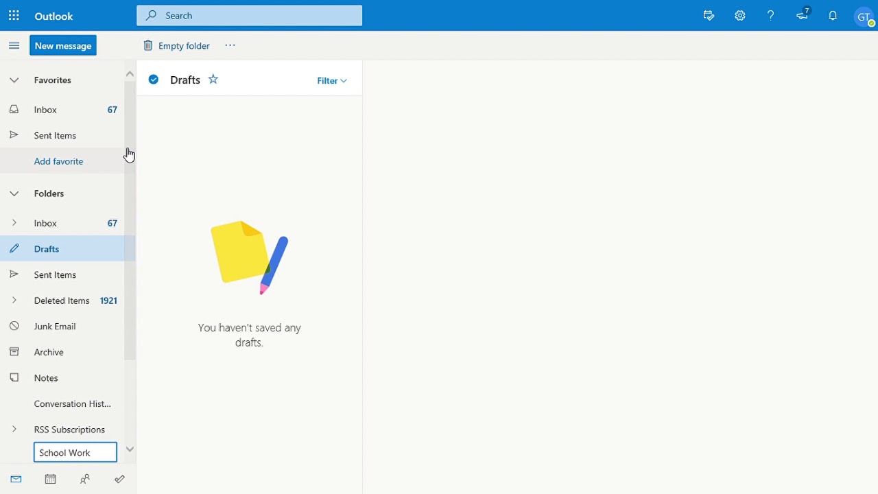 How To Create Email Folder Using Outlook In A Web Browser YouTube How To Create Email Folder Using Outlook In A Web Browser YouTube