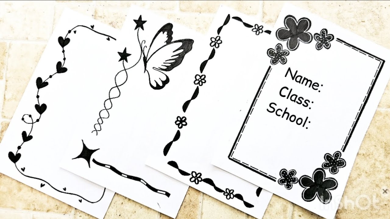black Beautiful Project Border Designs / Front page for Assignment ...