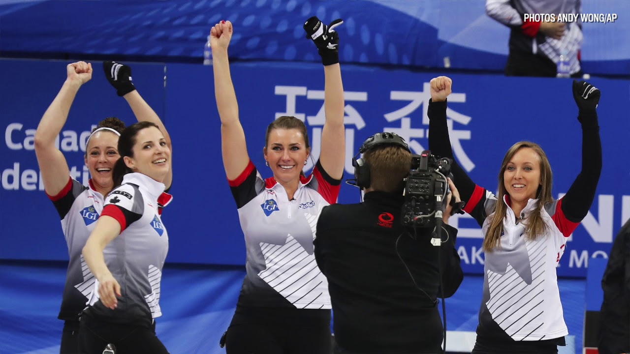 World Women's Curling Championship winners return to Canada - YouTube