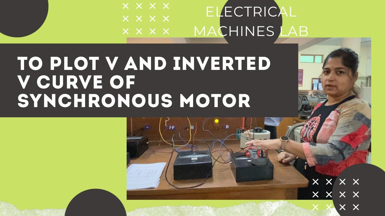 To Plot V curve and inverted V curve of stnchronous motor - YouTube