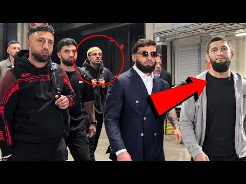 Arman Tsarukyan ARRIVES At UFC 331 With N3on And Khamzat Chimaev