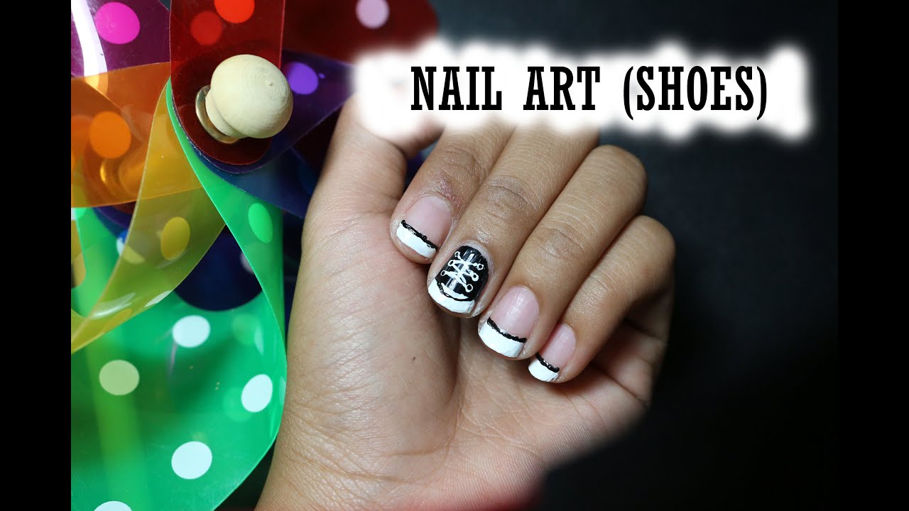 DIY: NAIL ART SHOES - YouTube