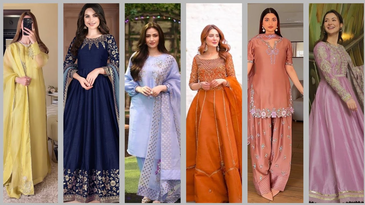 Simple Maxi Design with heavy dupatta/ Simple shalwar qameez and maxi ...