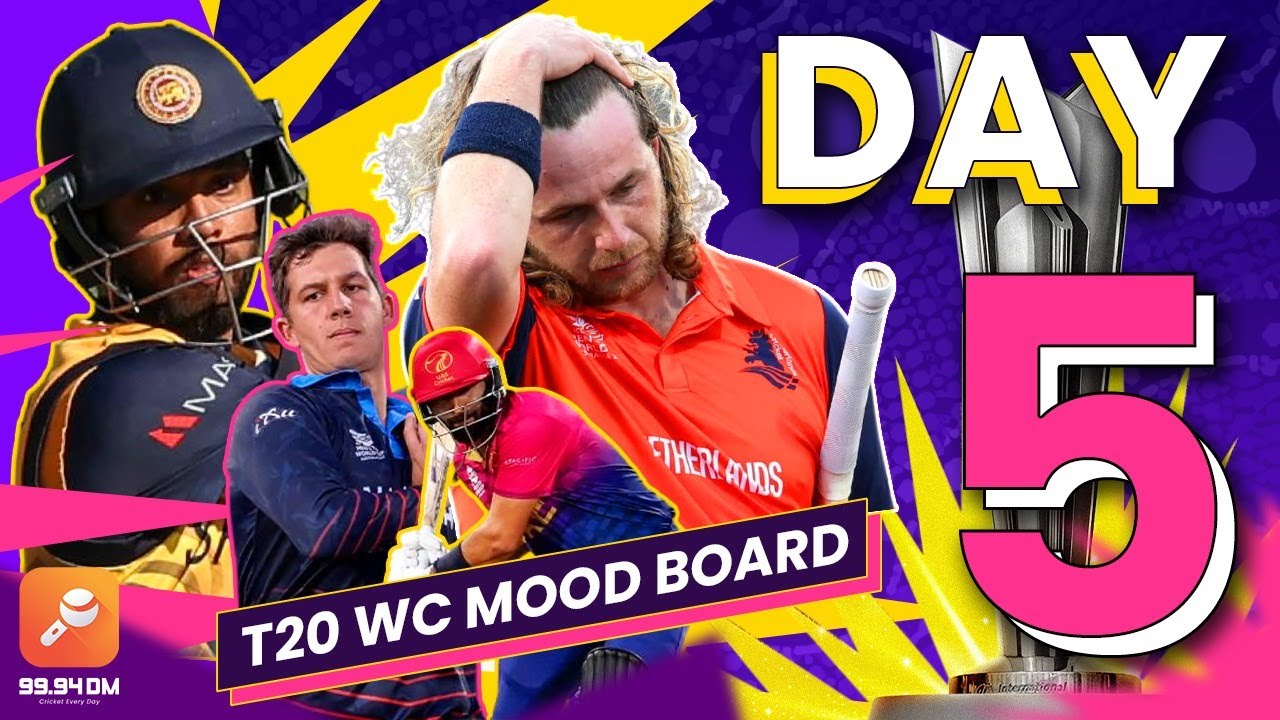 The T20 World Cup Mood Board on 99.94DM #Day5 | #T20wc2022 | #UAEvNAM ...