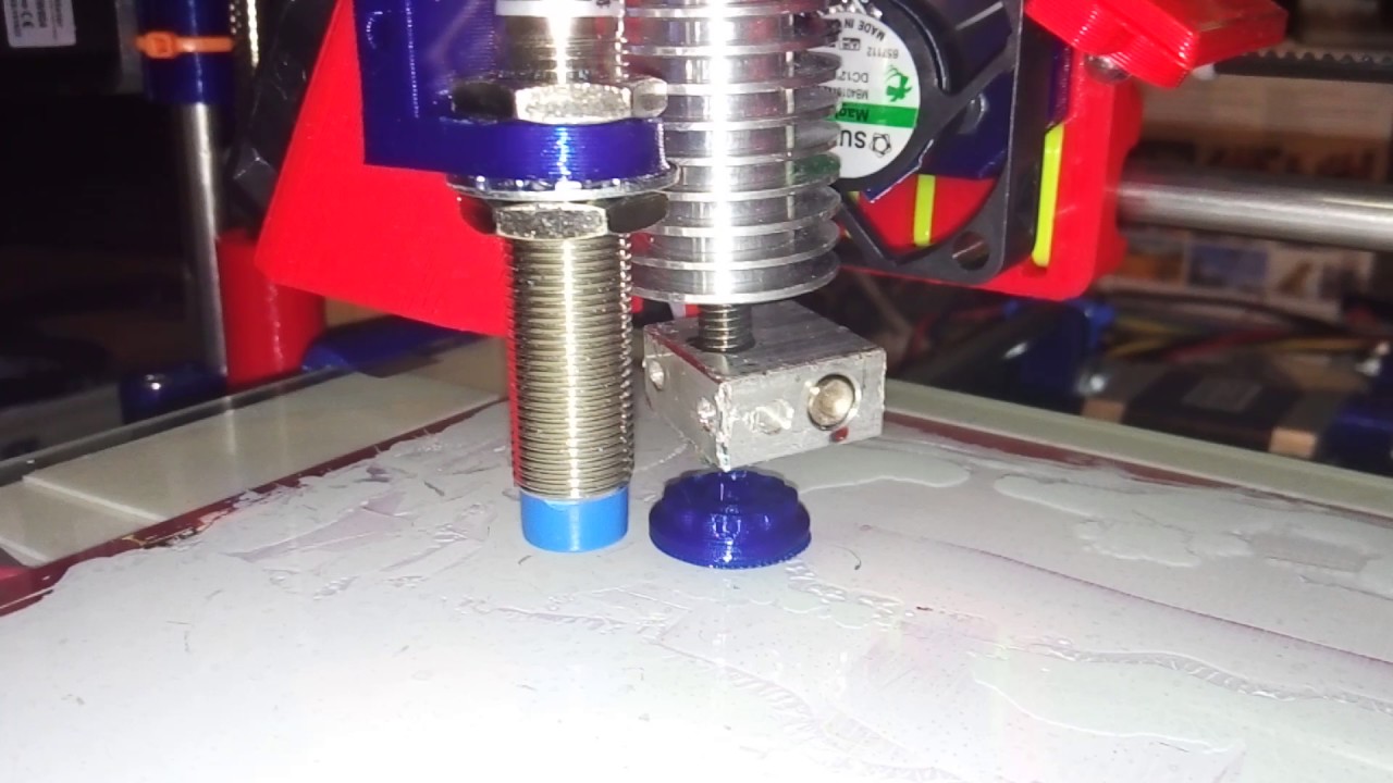 My custom made 3D printer printing - YouTube