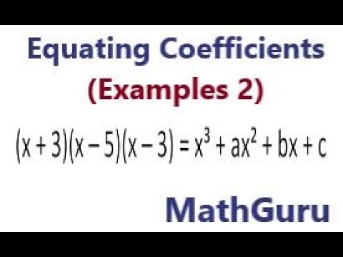 Equating Coefficients | Polynomial Equality | HIGCSE | Examples 2 - YouTube
