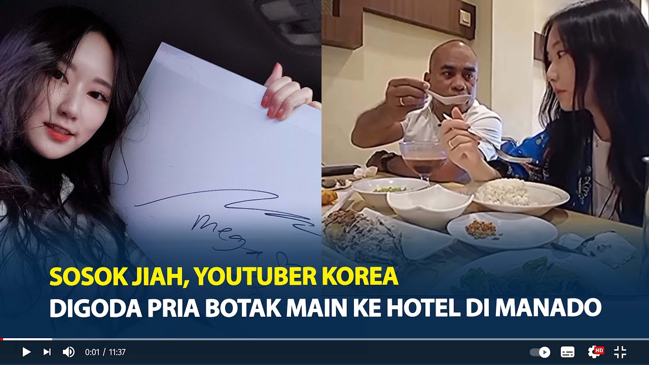 Sosok Jiah, Youtuber Korea Digoda Pria Botak Main ke Hotel di Manado ...