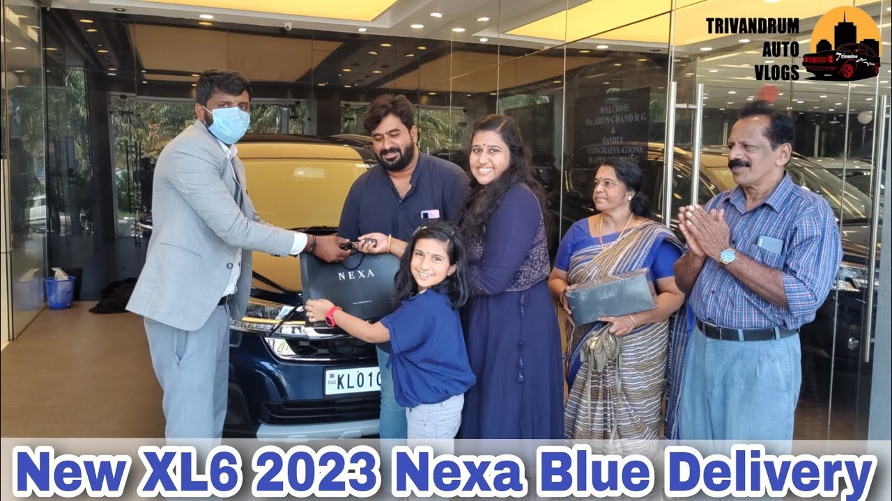 New Nexa 2023 XL6 Zeta Nexa Blue (Celestial) delivery ... - YouTube