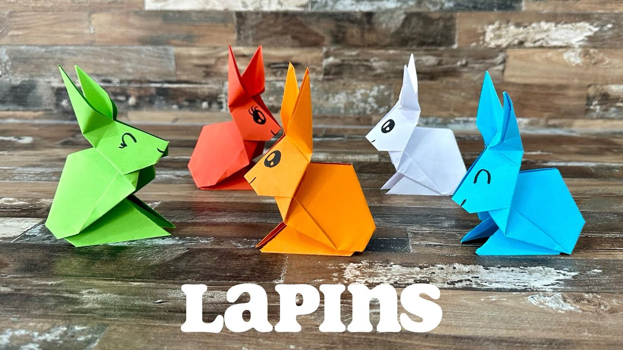 Origami Lapin 🐰 - Spécial décoration de Pâques - FACILE - YouTube