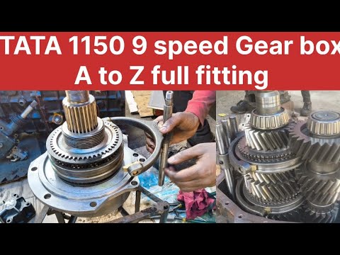 TATA 1150 Gear box setting कैसे करें, TATA 1150 9 speed Gear box full ...