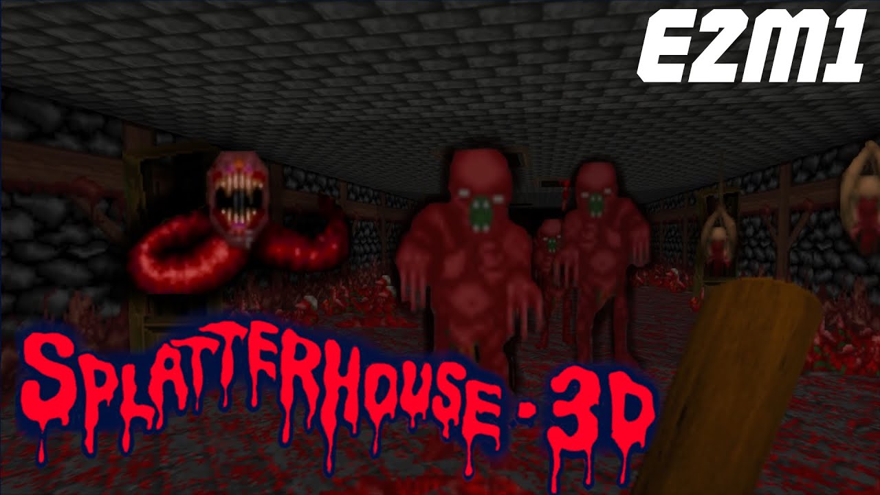 Splatterhouse 3D | Doom Mod Playthrough | E2M1 Back To The House - YouTube