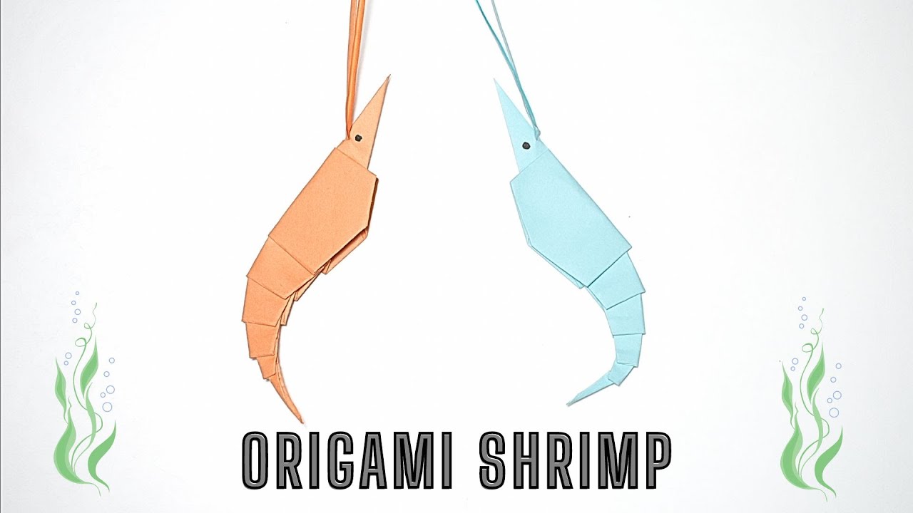 How to make a paper shrimp | Paper Shrimp | Origami Shrimp | Paper ...