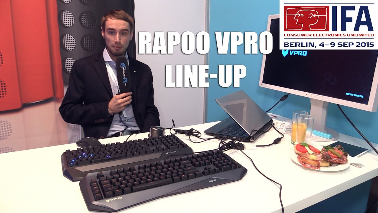 IFA 2015: Rapoo VPRO V800S & V710 Tastaturen + V910 & V210 Mäuse ...