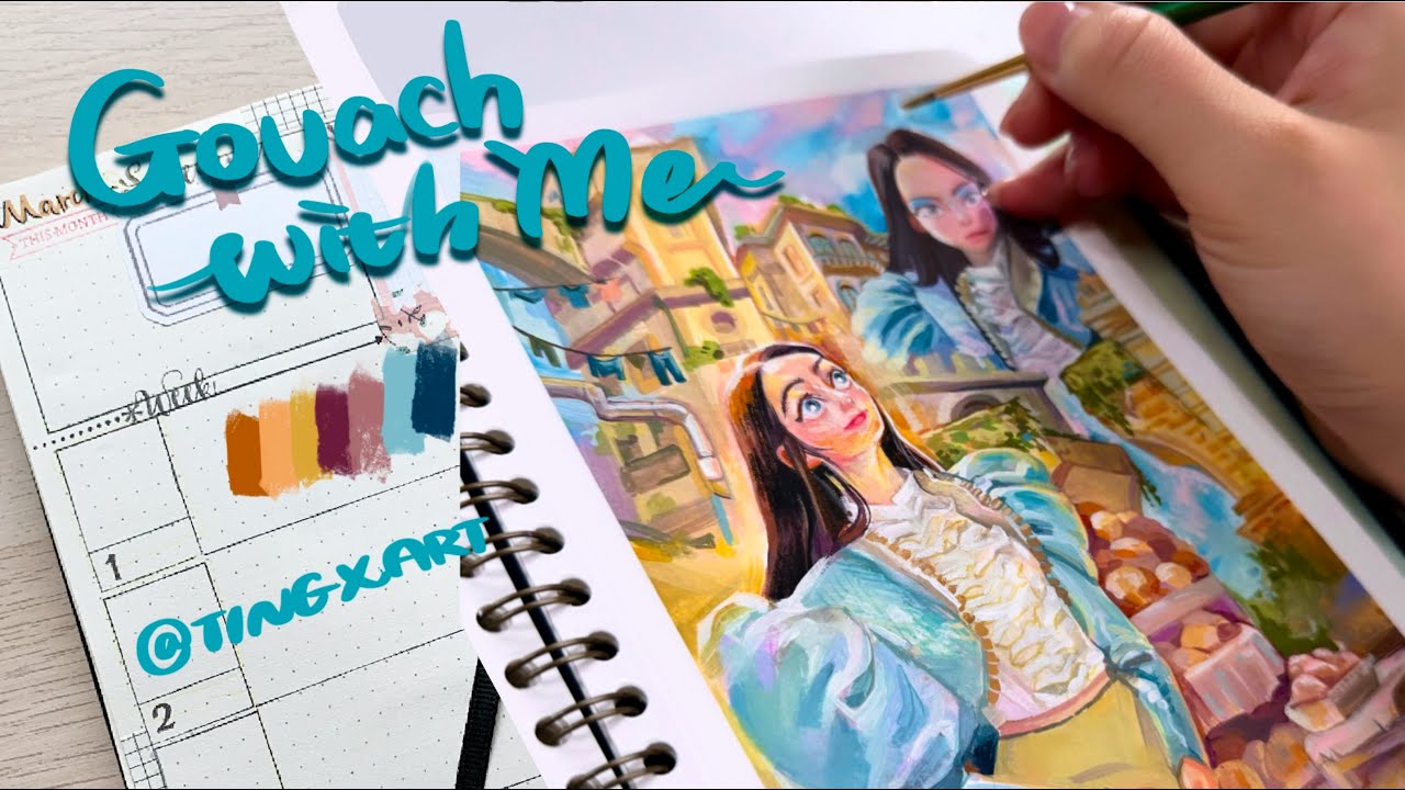 Gouache With Me | ⭐️Welcome back to my channel~ - YouTube