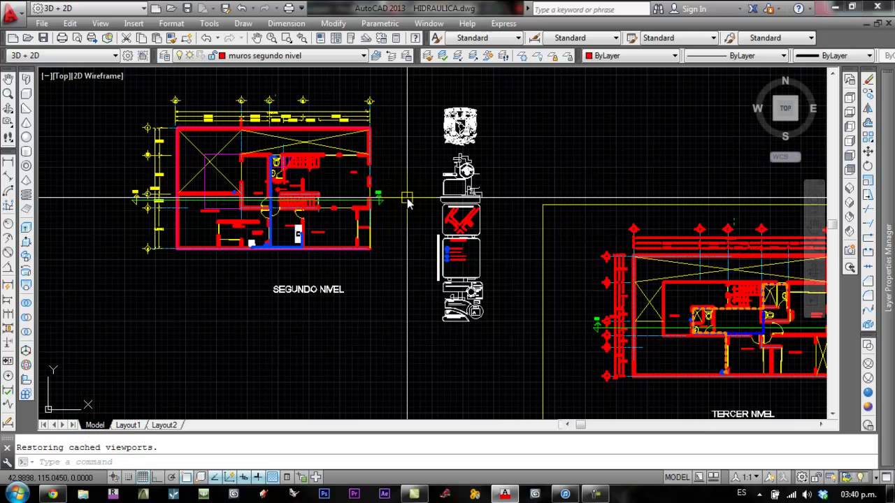 autocad 2013 tutorial en español 30 :freeze en layouts - YouTube