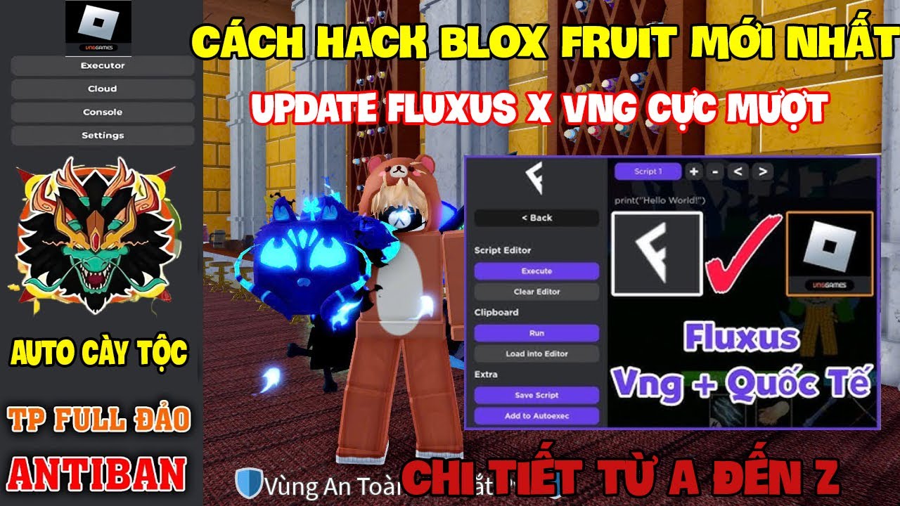 Cách Hack Roblox VNG Blox Fruit Trên Đt, Ios Và Pc Fluxus x VNG Và ...