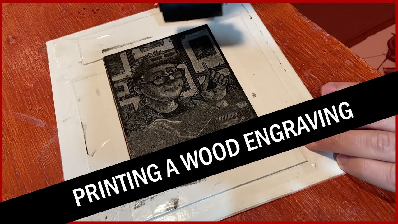Printing a Wood Engraving - YouTube