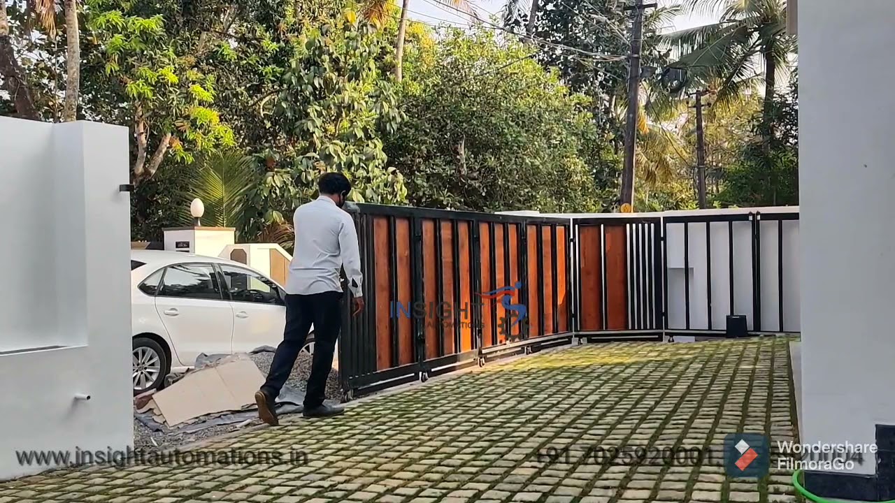 Curved/Folding Sliding Gate - #insightautomations - YouTube