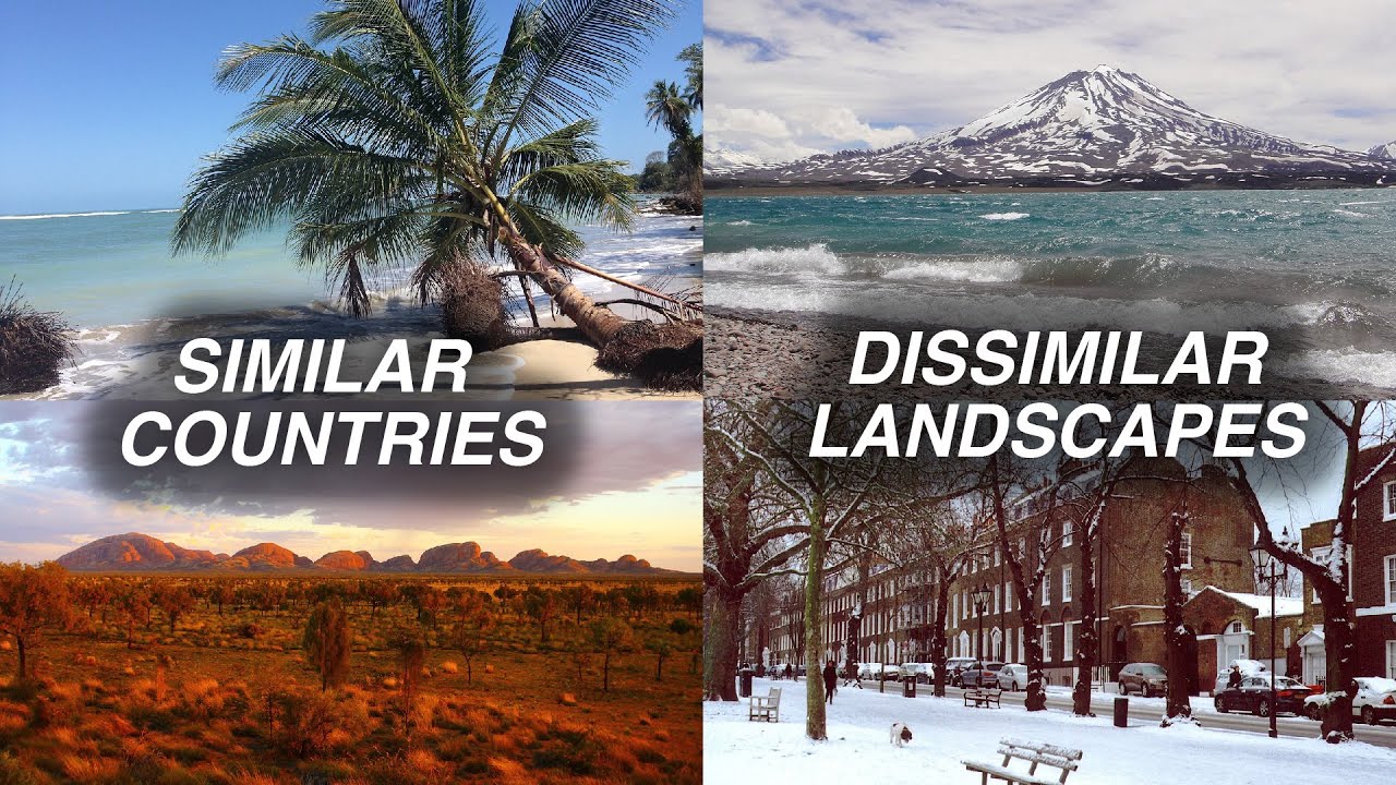 Similar Countries with Extremely Different Landscapes - YouTube