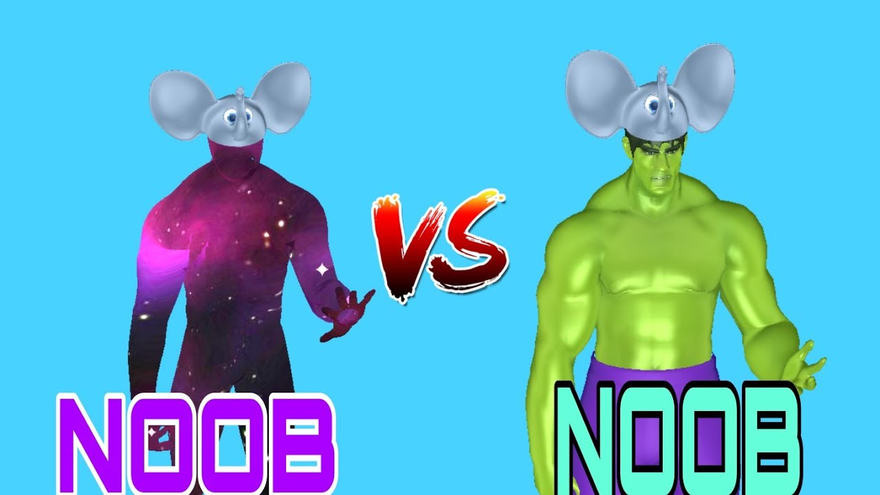 NOOB VS NOOB IN MUSCLE RUSH - YouTube