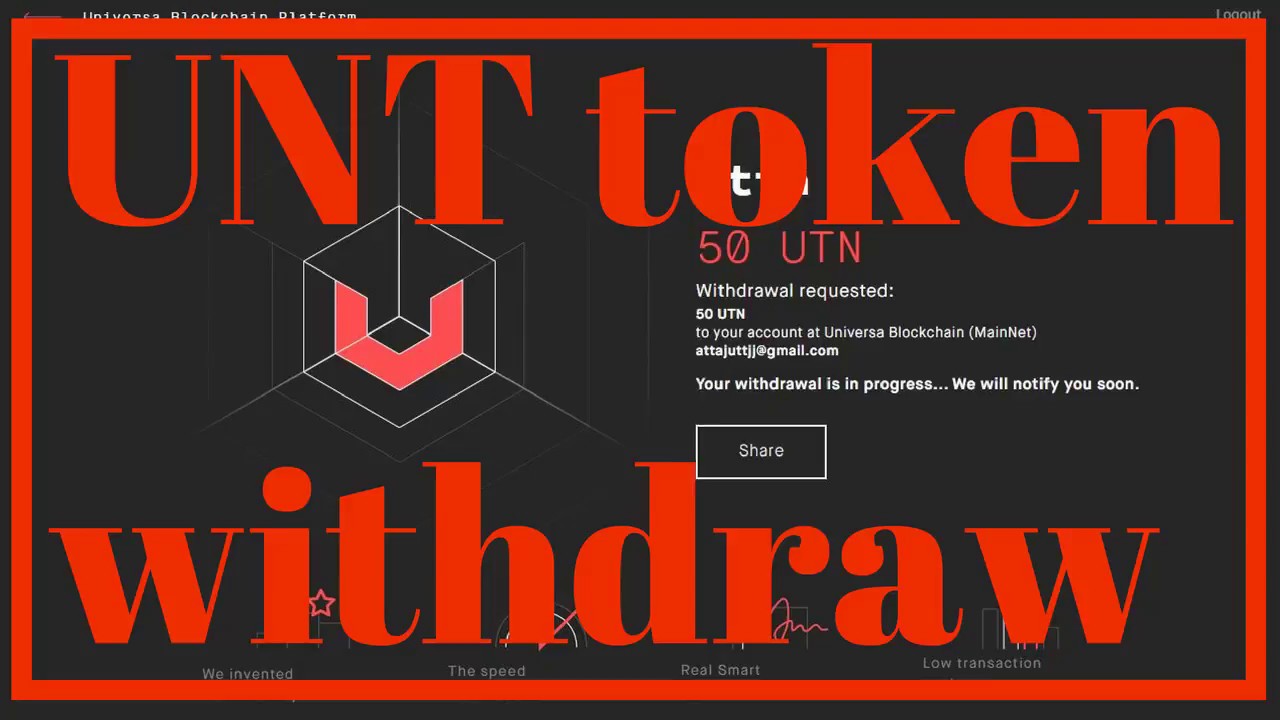 UNT token withdraw payment proof latest update - YouTube