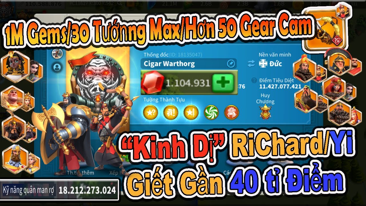 Gần 40 Tỷ Kĩ Năng Barb/ Richard/Yi Giết Man Rợ Khủng Nhất Từng Review ...