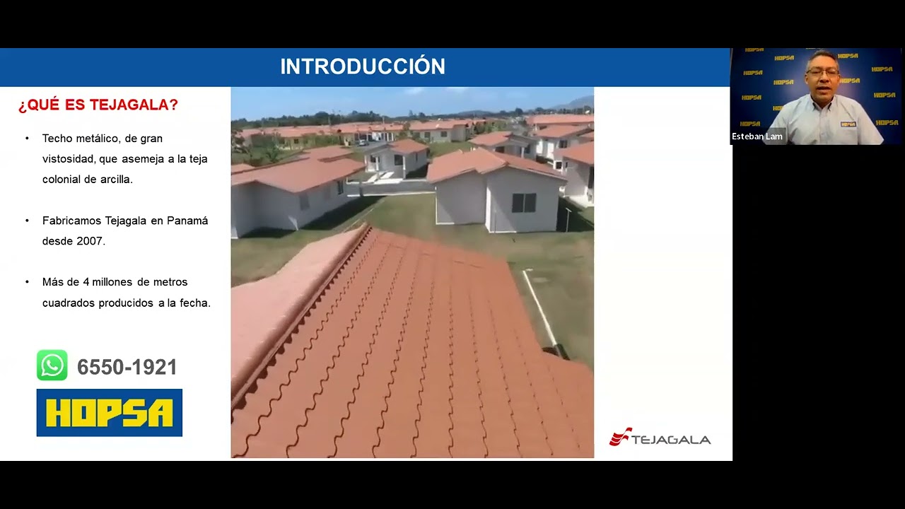 Capacitación (Grabación)-Teja Metálica TEJAGALA: Producto e Instalación ...