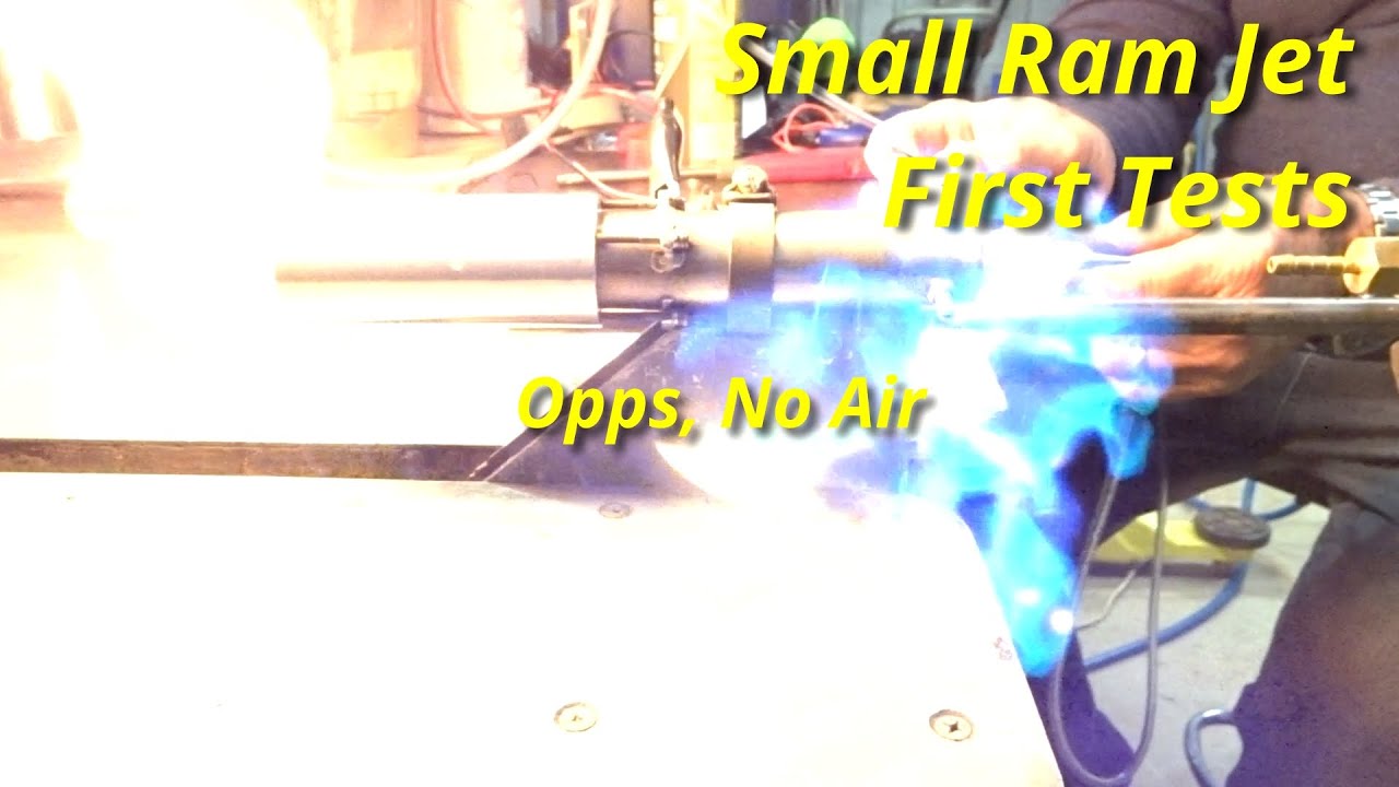 Small Ramjet Initial setup and Testing with Compressed Air - YouTube