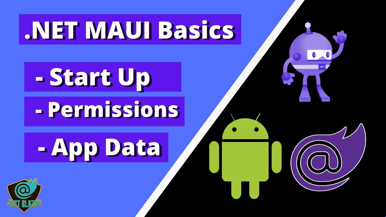 .NET MAUI Basics: Start Up, Permissions, App Data (W/ Blazor) - YouTube