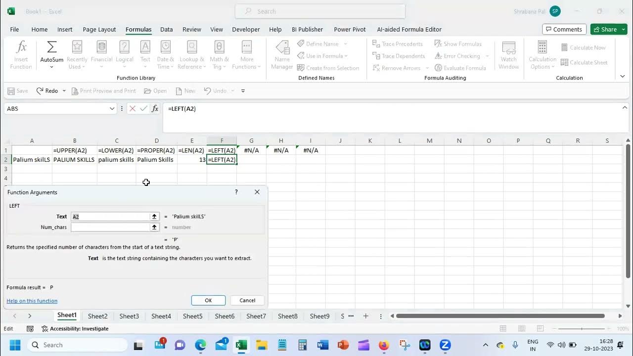 Introduction To Functions And Formulas In Excel Part1 Day1 Learn Excel With The Excel Experts
