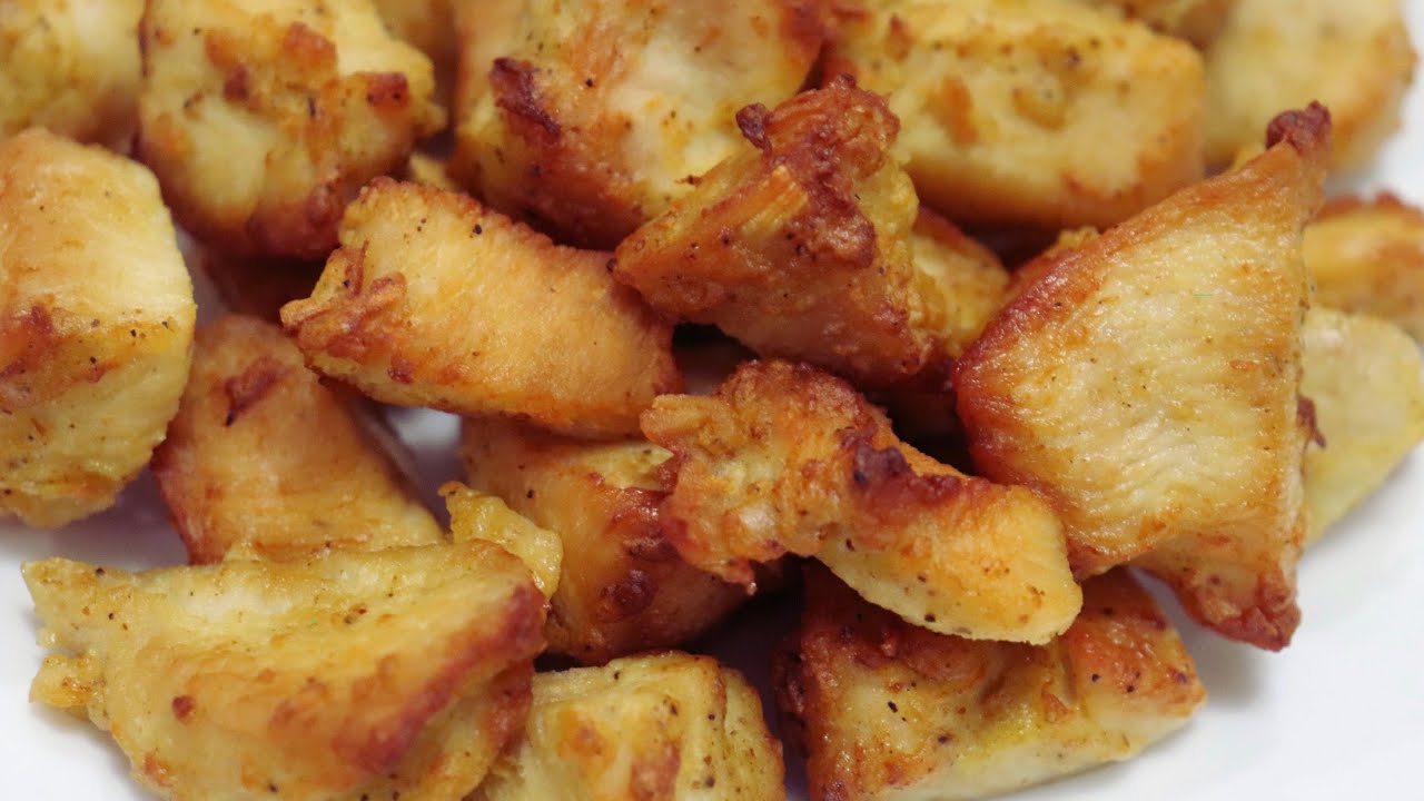 Crispy and Delicious Air Fry Chicken Nuggets| No Breading Chicken Bites ...