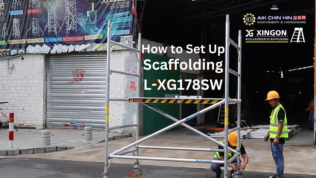 How to Set Up L-XG178SW Double Width Wide Scaffolding - Step by Step ...