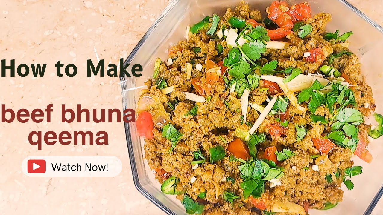 Spicy bhuna qeema recipe: A Flavorful and Easy Dish for Foodies - YouTube